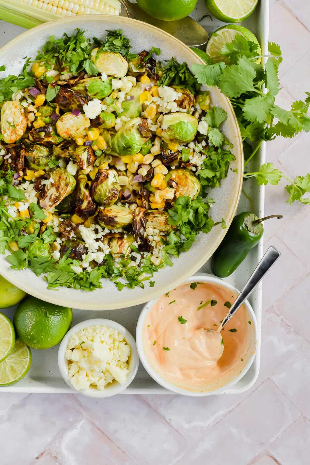 Mexican Brussel Sprouts | FaveHealthyRecipes.com