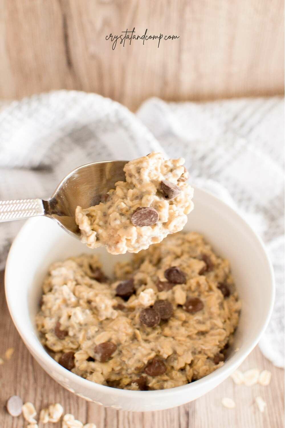 Overnight Cookie Dough Oats | FaveHealthyRecipes.com