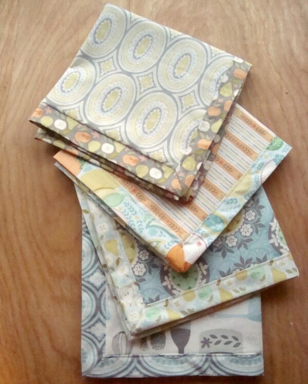 Self Binding Napkin Tutorial | AllFreeSewing.com