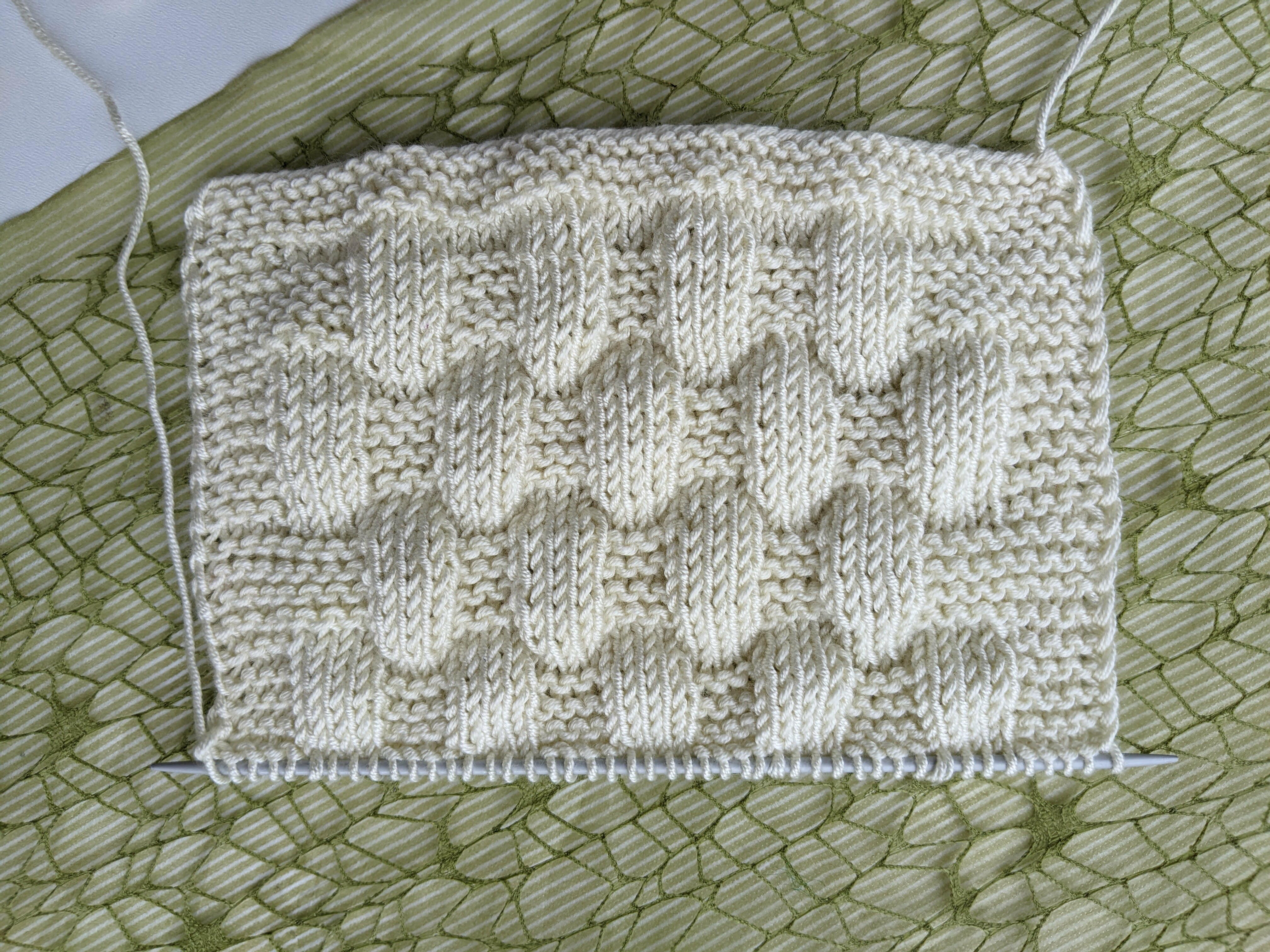 Chess Board Stitch | AllFreeKnitting.com