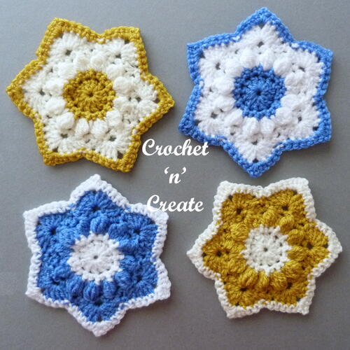 Star Motif | AllFreeCrochetAfghanPatterns.com