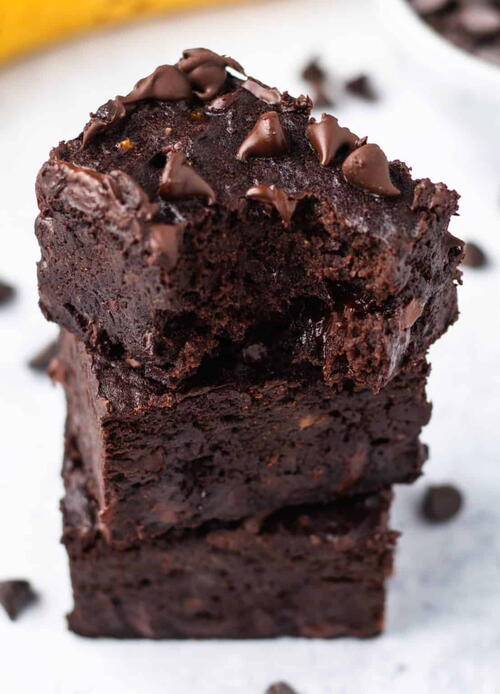 Vegan Banana Brownies Gluten Free Faveglutenfreerecipes