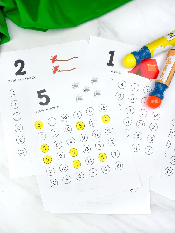 Camping Do A Dot Printables | AllFreeKidsCrafts.com