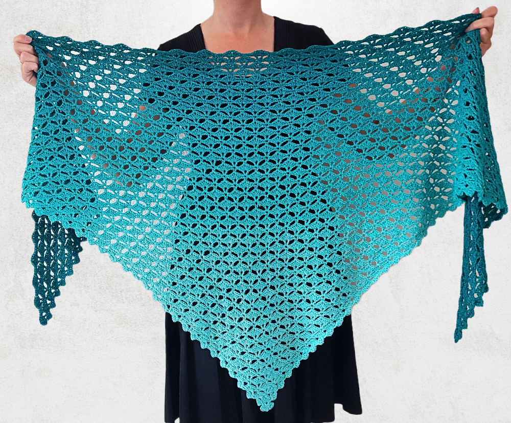 Falcon Shawl | AllFreeCrochet.com