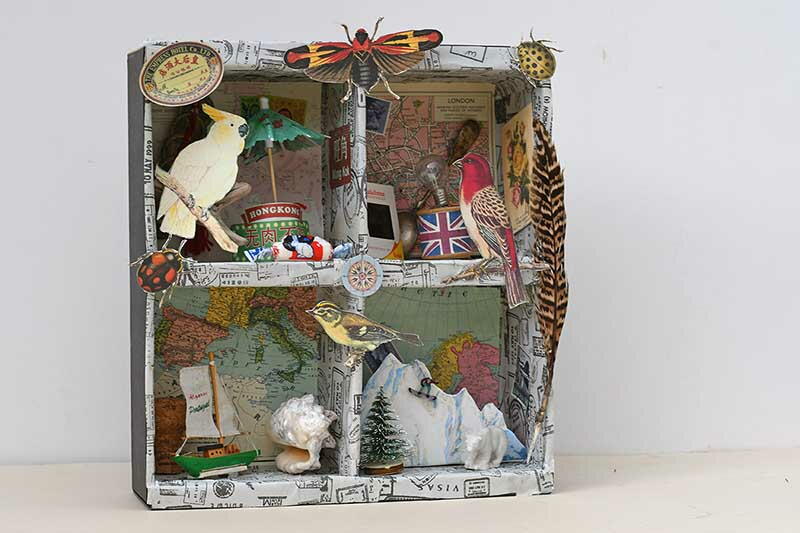 Travel Themed Shadow Box | FaveCrafts.com