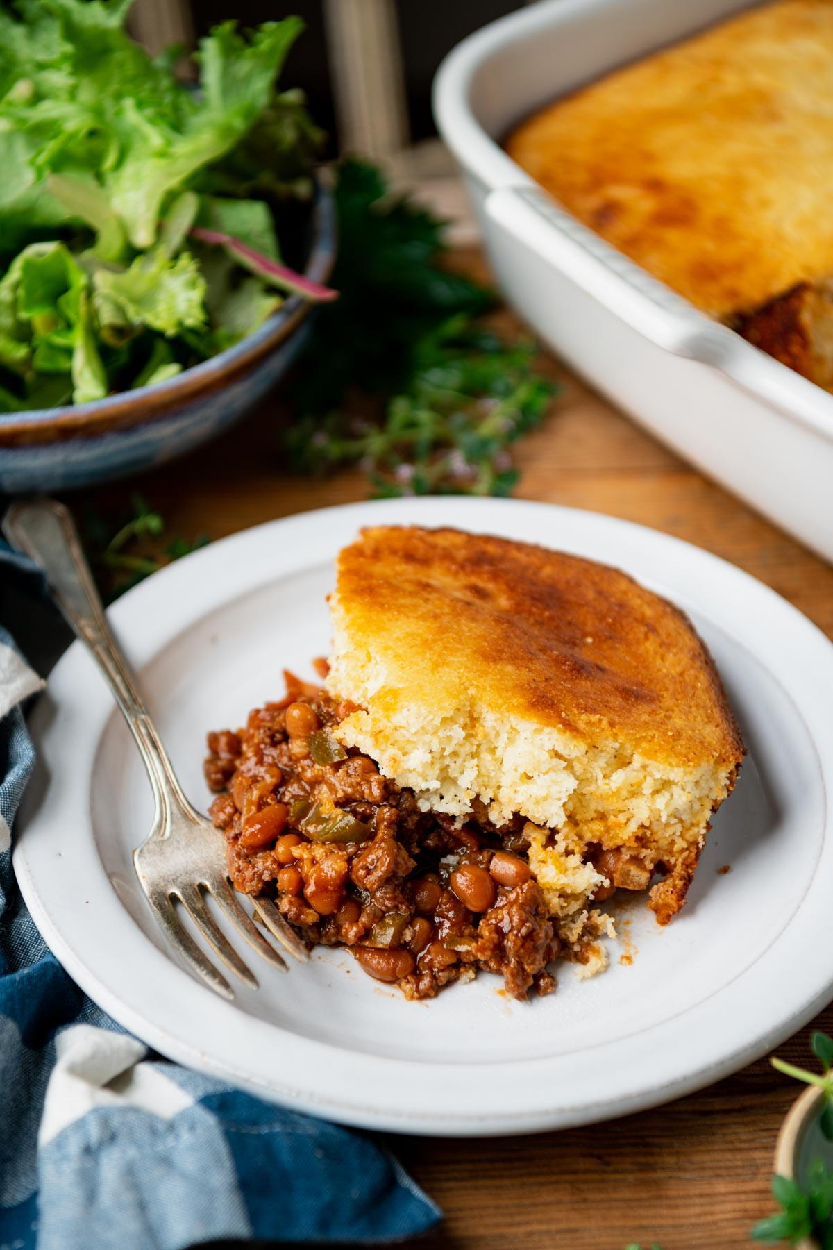 Bbq Ground Beef Cornbread Casserole | AllFreeCasseroleRecipes.com
