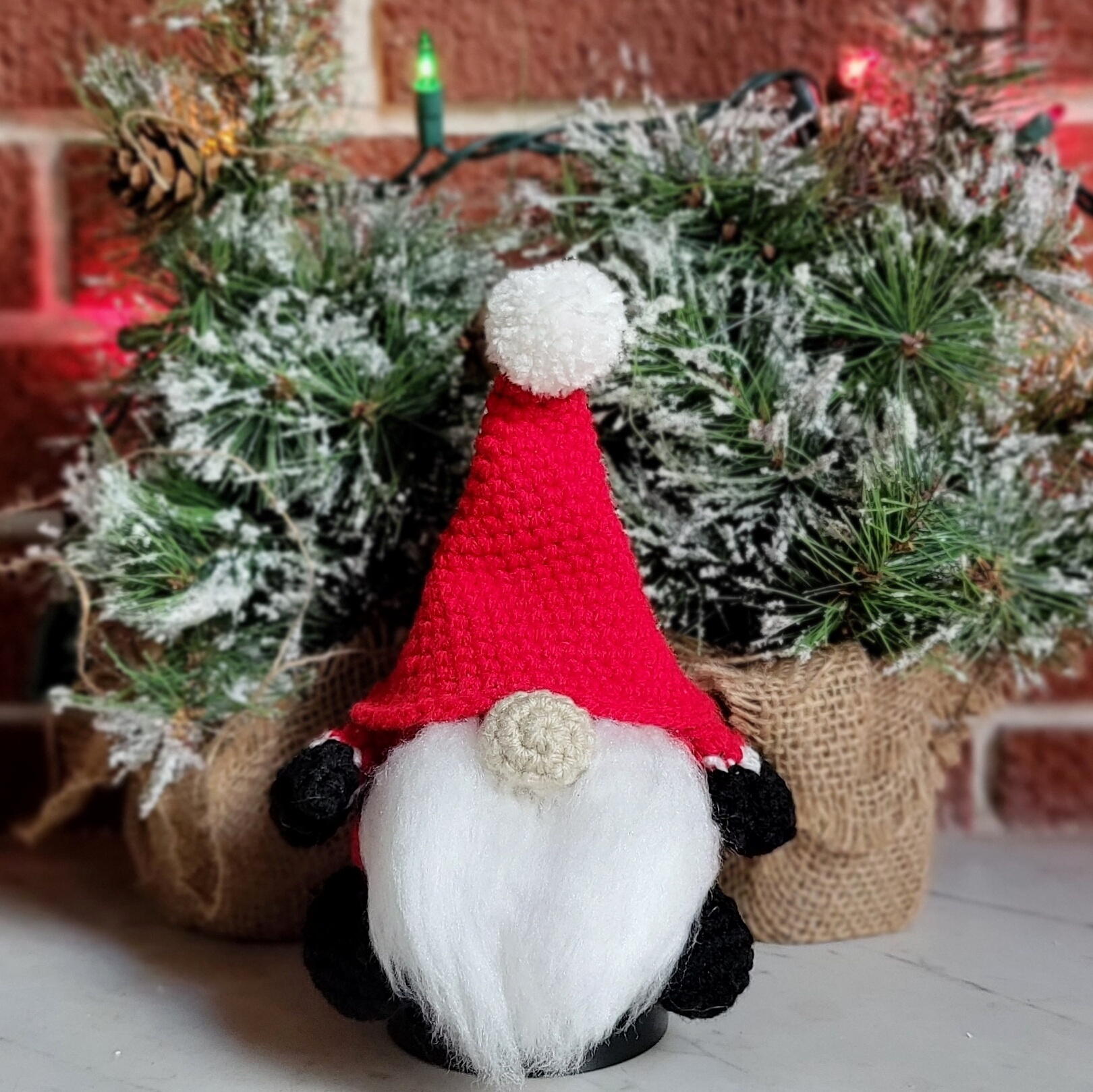 Roly-poly Santa Gnome | AllFreeCrochet.com