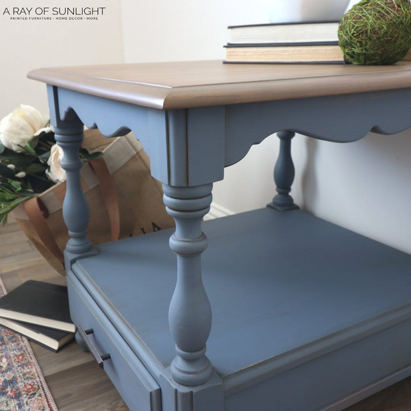 Light Blue End Table | DIYIdeaCenter.com
