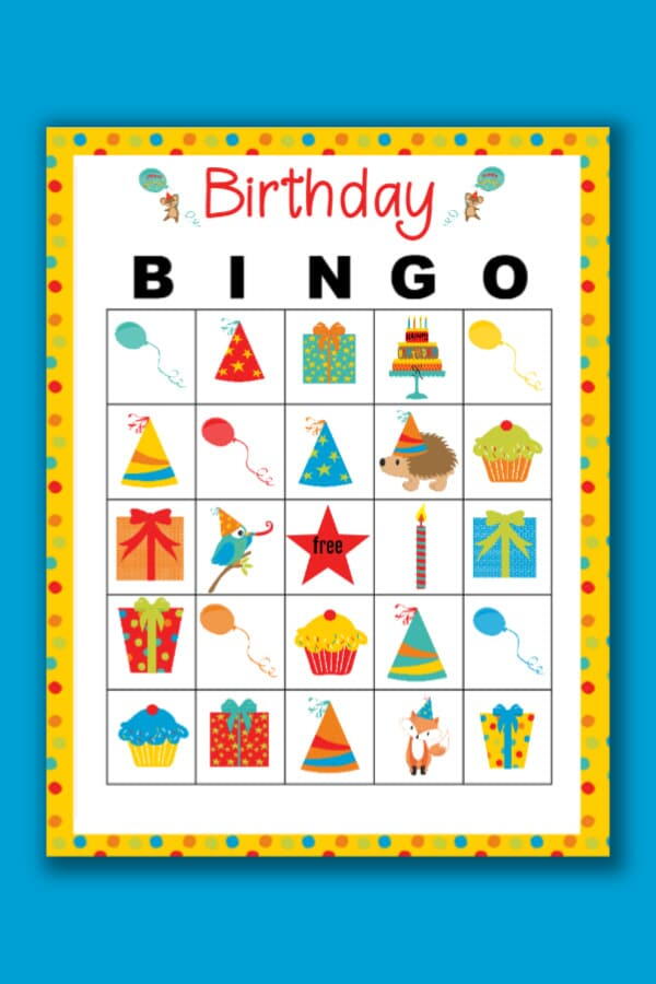 Birthday Bingo | AllFreeKidsCrafts.com