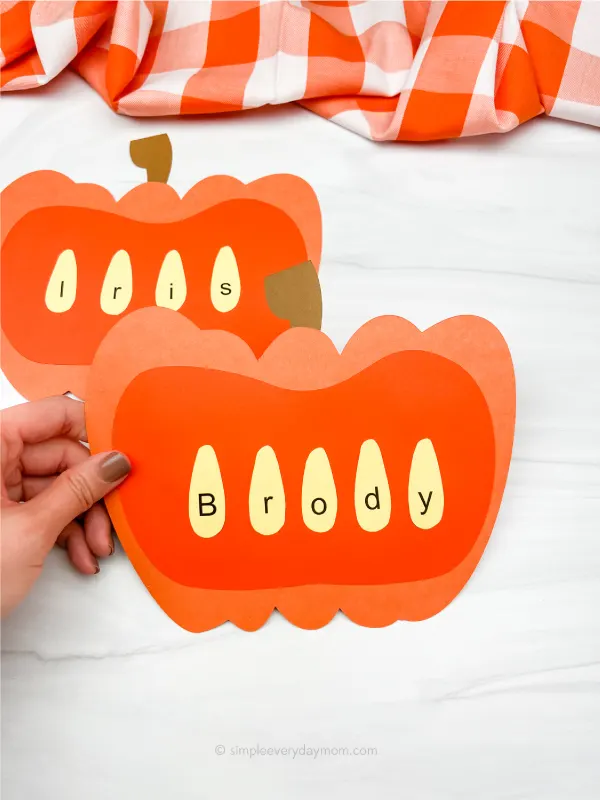 Pumpkin Name Craft | AllFreeKidsCrafts.com