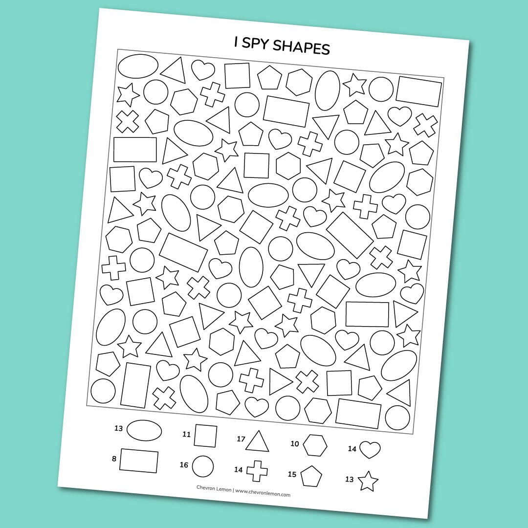 Printable I Spy Shapes | AllFreePaperCrafts.com