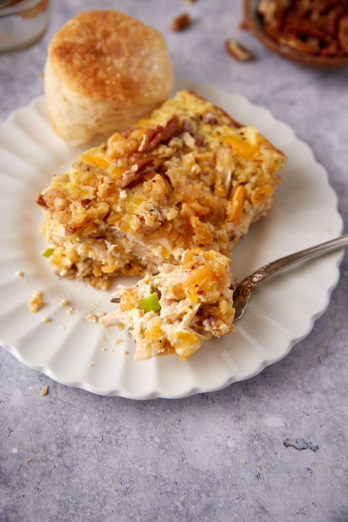 Pecan Chicken Casserole | FaveSouthernRecipes.com