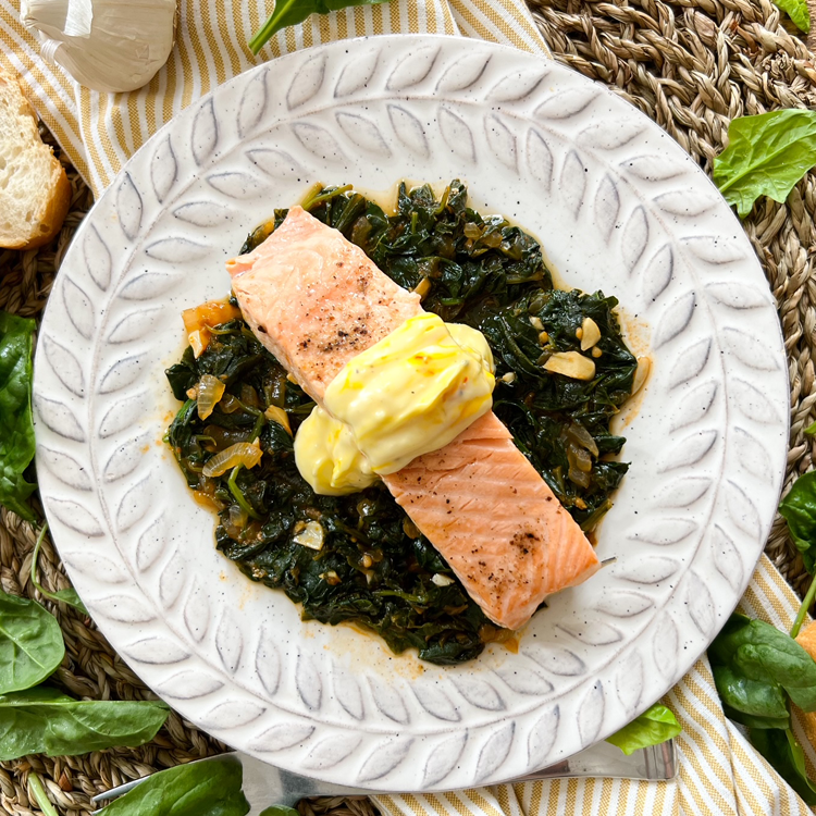 Spanish Salmon And Spinach | Healthy & Delicious 30 Minute Recipe ...