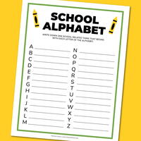 Printable School Alphabet Game | FaveCrafts.com