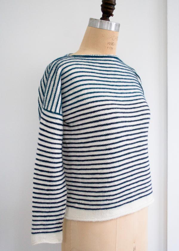 Striped Stockinette Spring Shirt | AllFreeKnitting.com