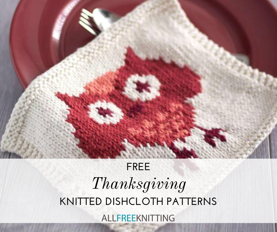 10 Free Thanksgiving Knitted Dishcloth Patterns | AllFreeKnitting.com