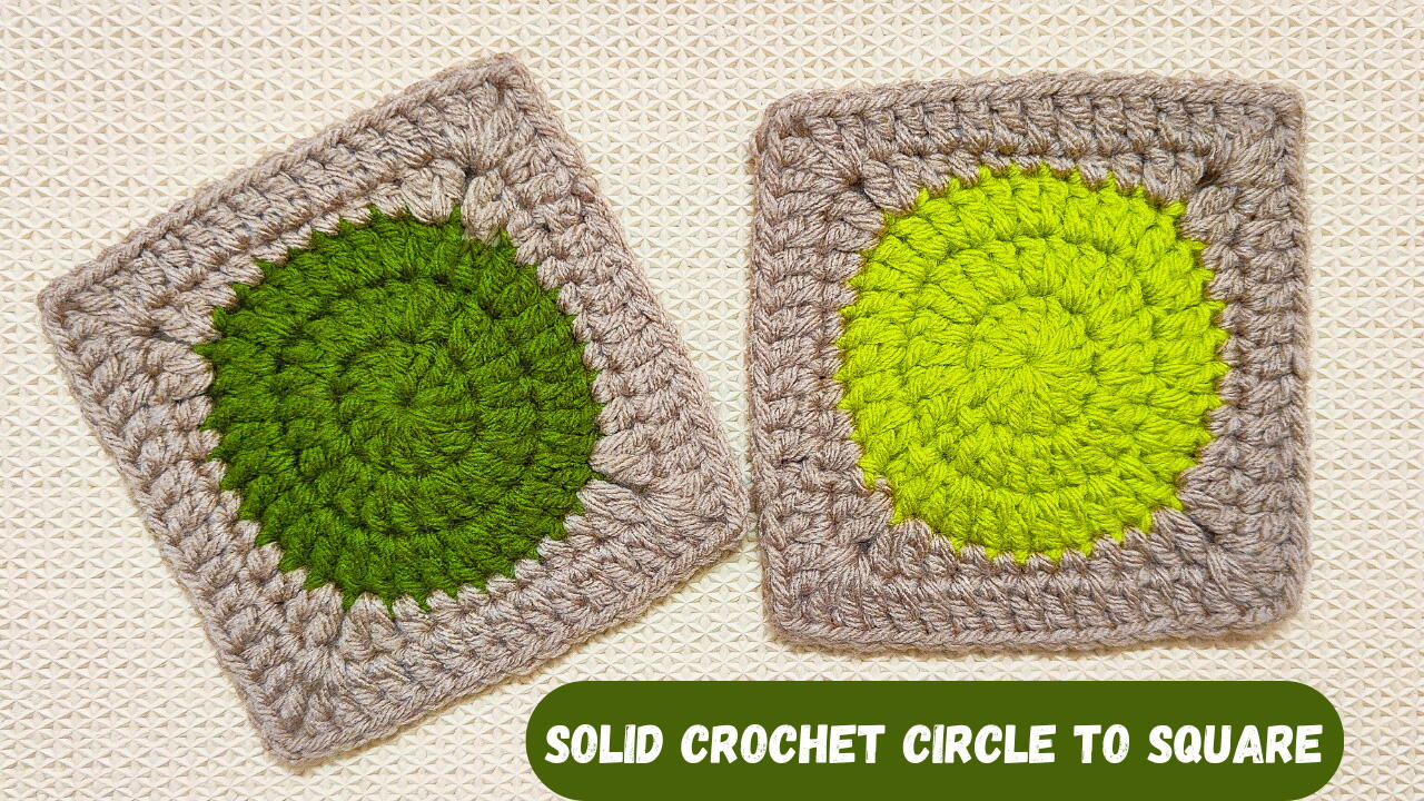 Seamless Solid Crochet Circle To Granny Square Pattern | FaveCrafts.com
