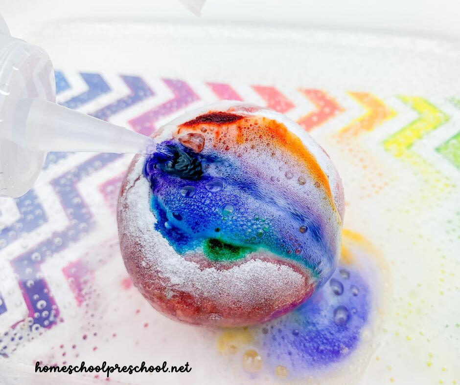 Apple Volcano Science Experiment | AllFreeKidsCrafts.com