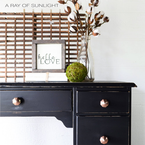 Repainted Desk | DIYIdeaCenter.com