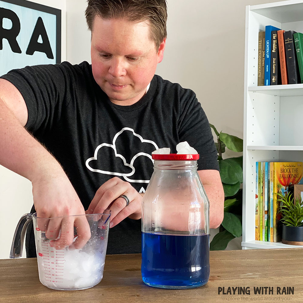 Create Your Own Rain: Bottle Experiment! | AllFreeKidsCrafts.com