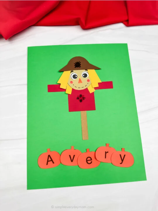 Scarecrow Name Craft | AllFreeKidsCrafts.com