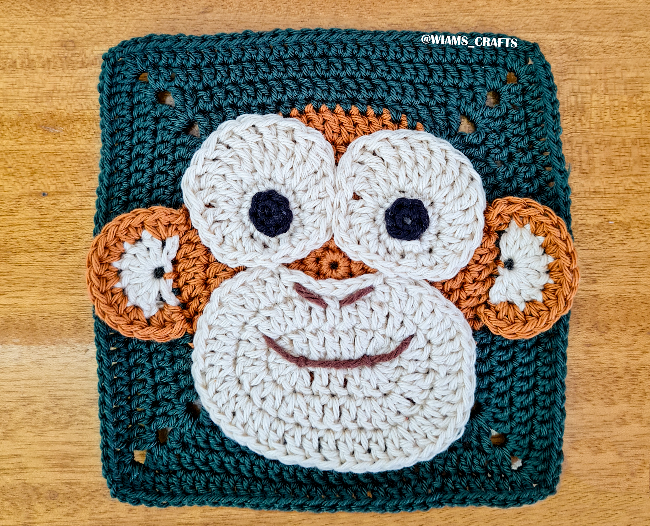 Monkey Face Granny Square | FaveCrafts.com