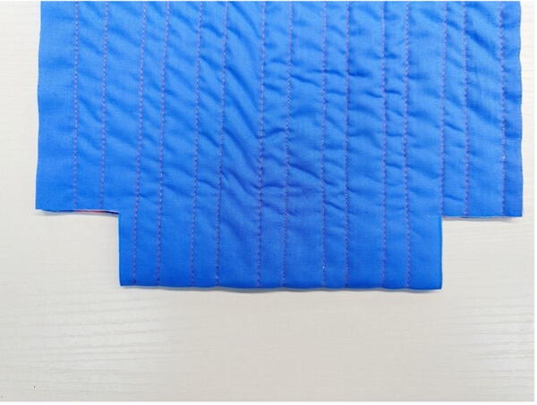 Quilted Stripe Drawstring Bag | FaveQuilts.com