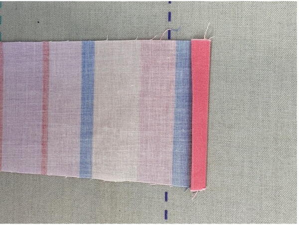 Quilted Stripe Drawstring Bag | FaveQuilts.com