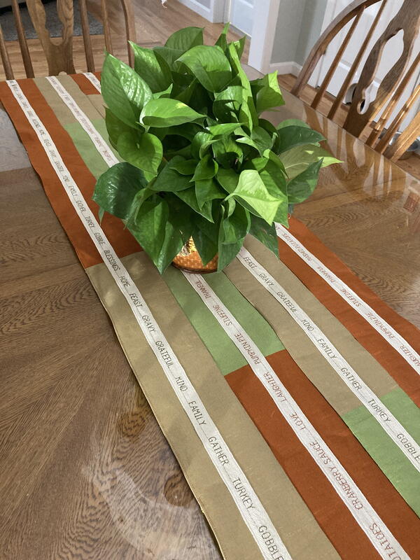Be Thankful Table Runner | AllFreeSewing.com