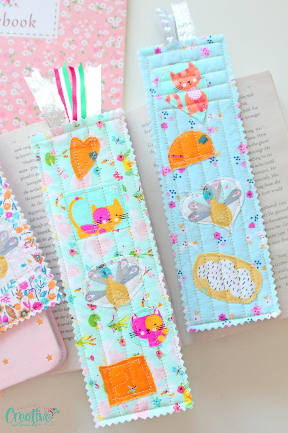 Easy Scrappy Bookmarks | AllFreeSewing.com