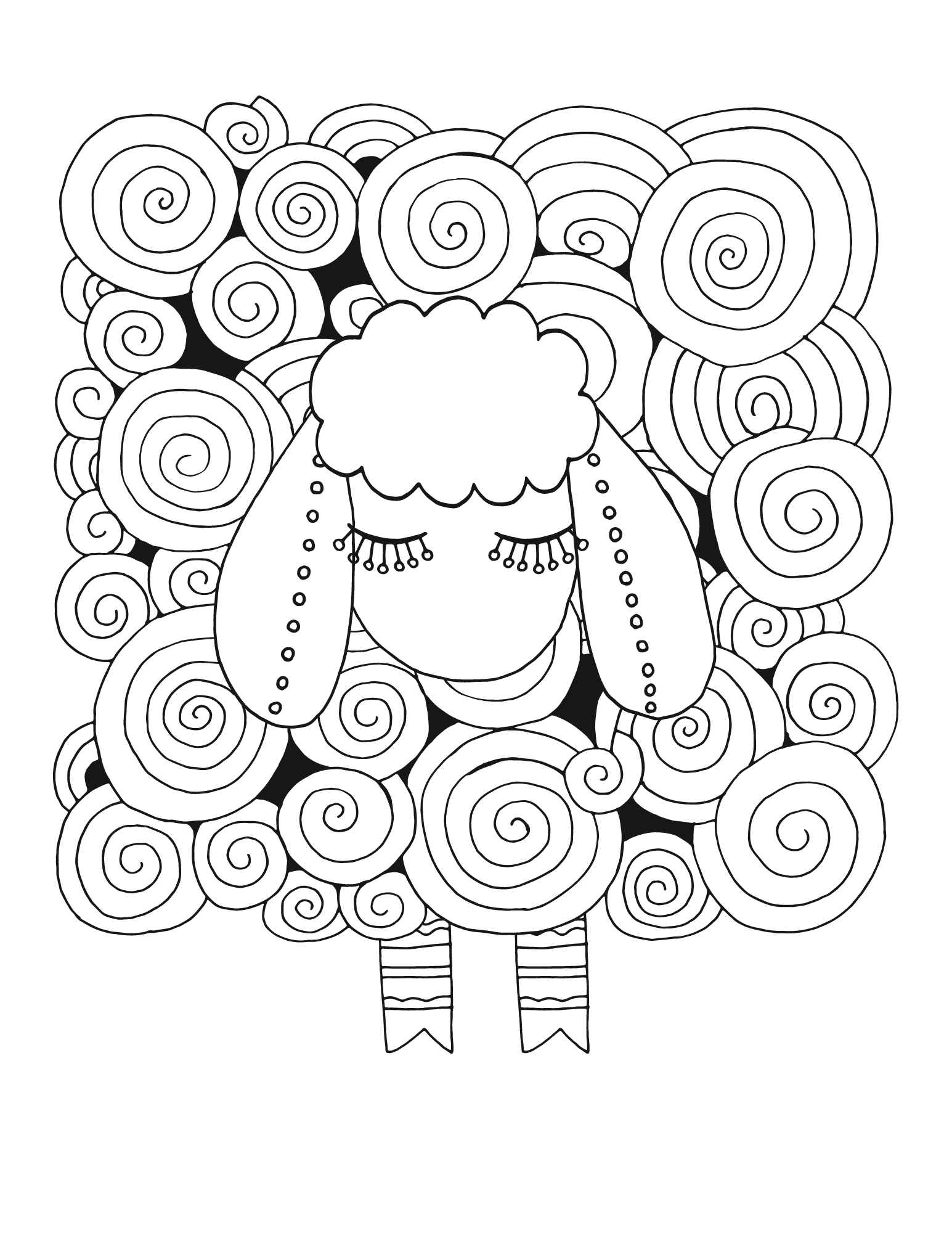 Superb Sheep Coloring Pages For Kids And Adults | AllFreePaperCrafts.com