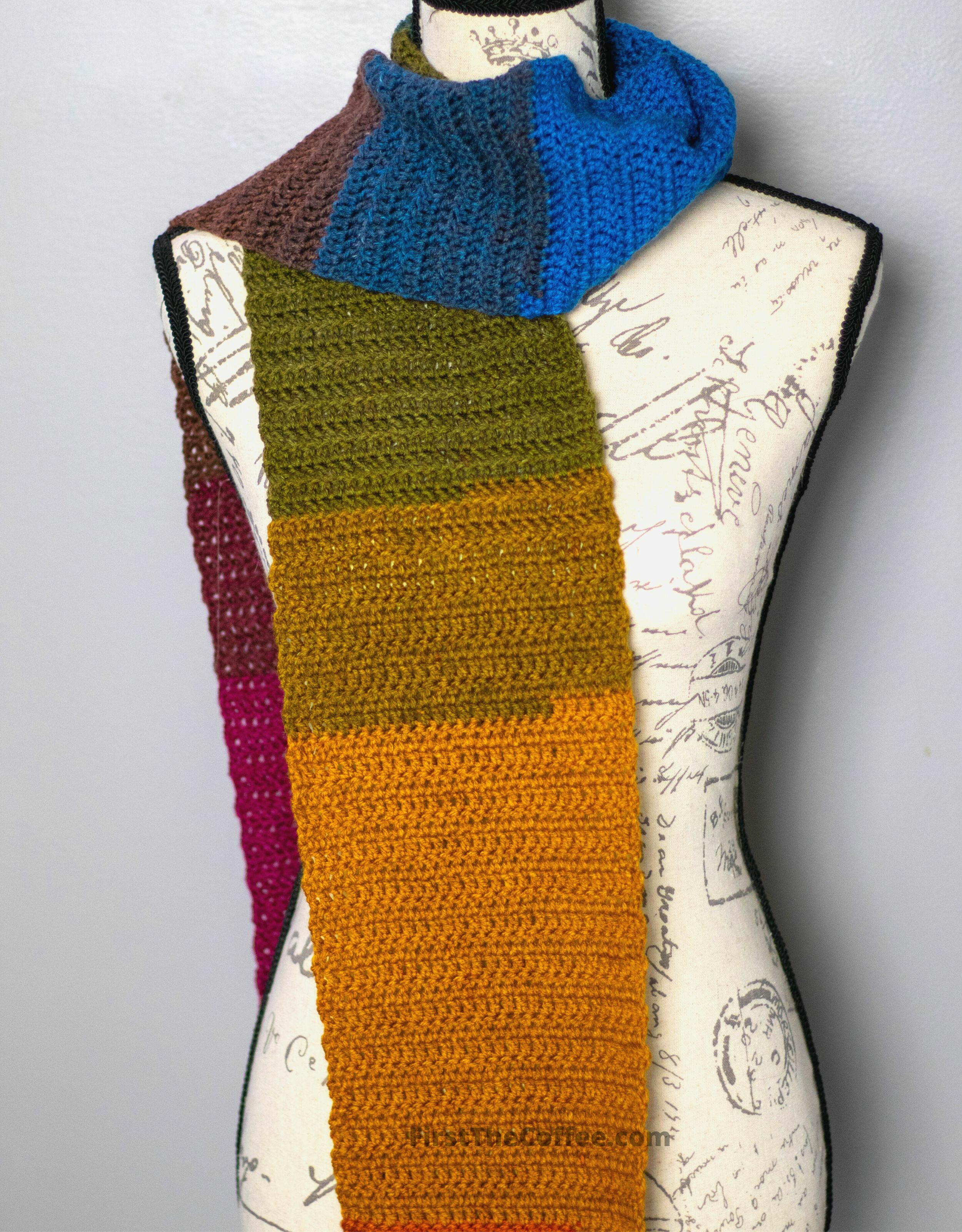 Double Crochet Scarf Pattern | AllFreeCrochet.com