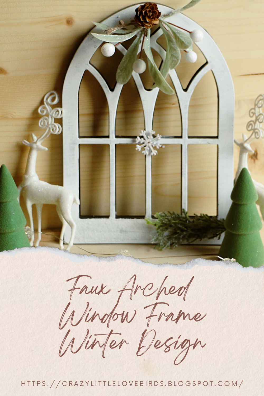 Creating A Festive Winter Design With Dollar Tree Faux Arched Window ...
