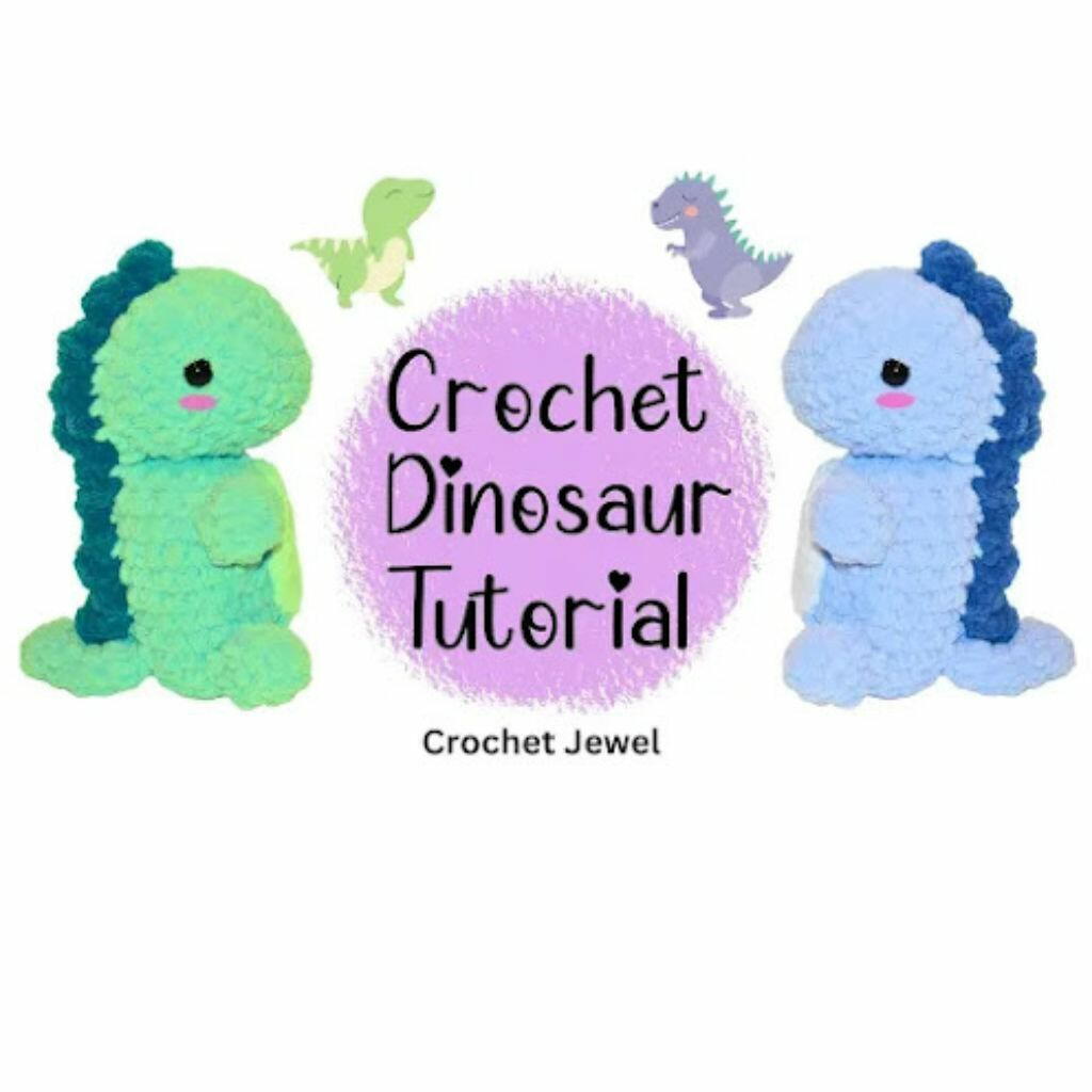 How To Crochet An Easy Dinosaur Amigurumi Plushie Tutorial ...