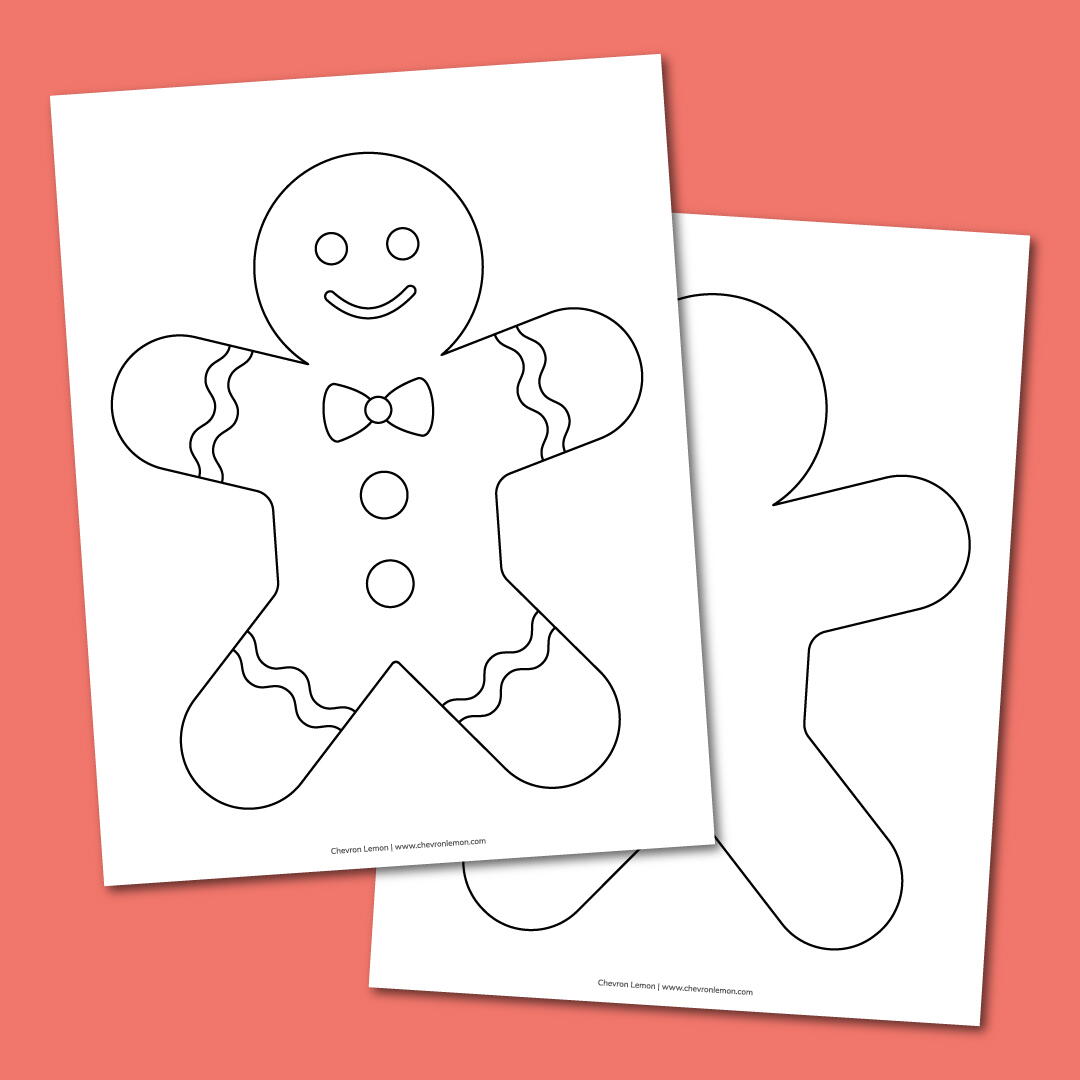 Printable Gingerbread Man Template | AllFreeChristmasCrafts.com