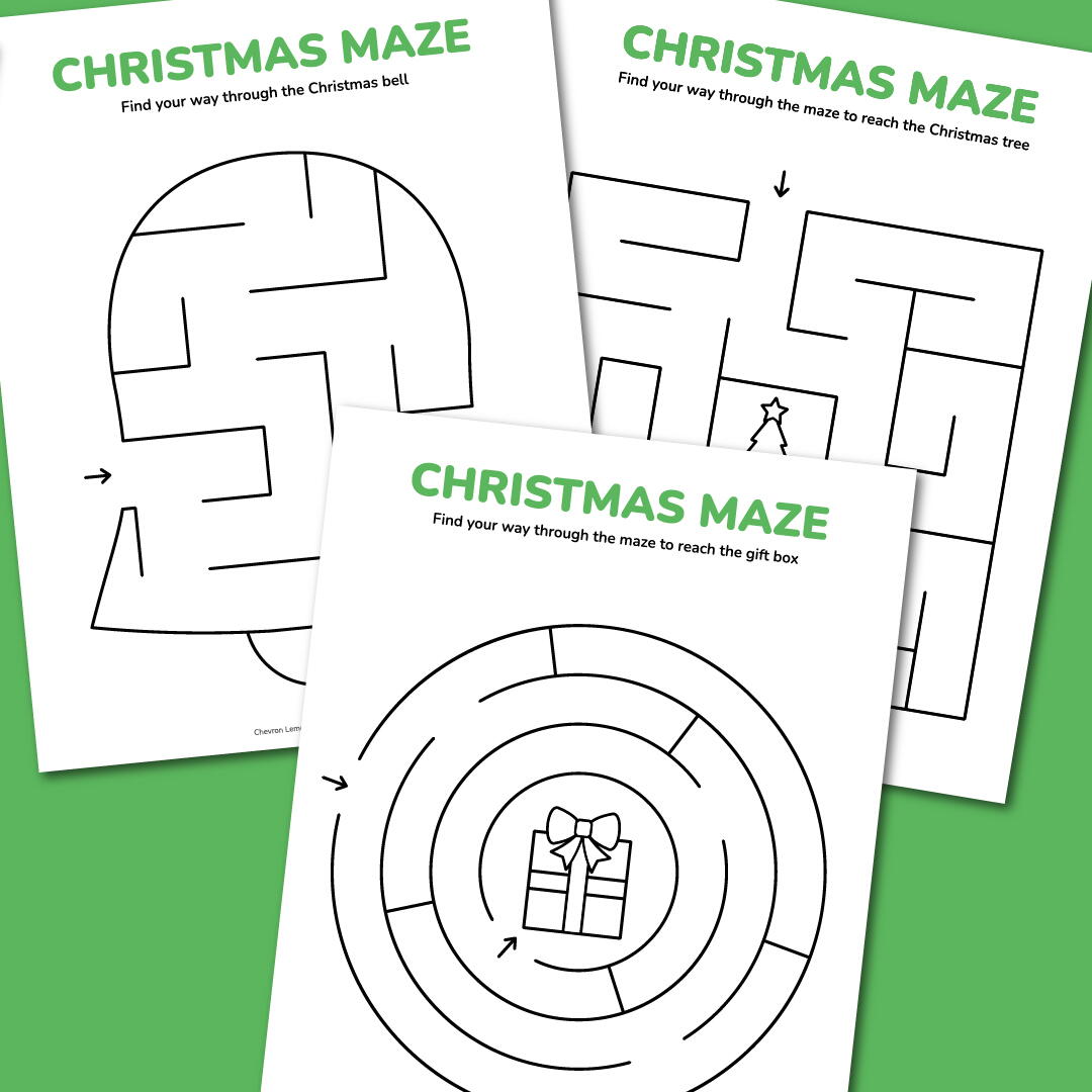 Printable Christmas Mazes | AllFreeKidsCrafts.com