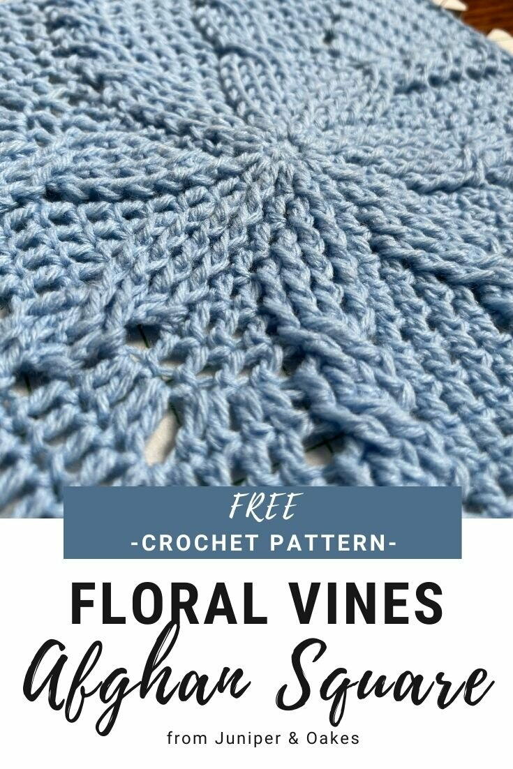 Floral Vines Square | AllFreeCrochet.com