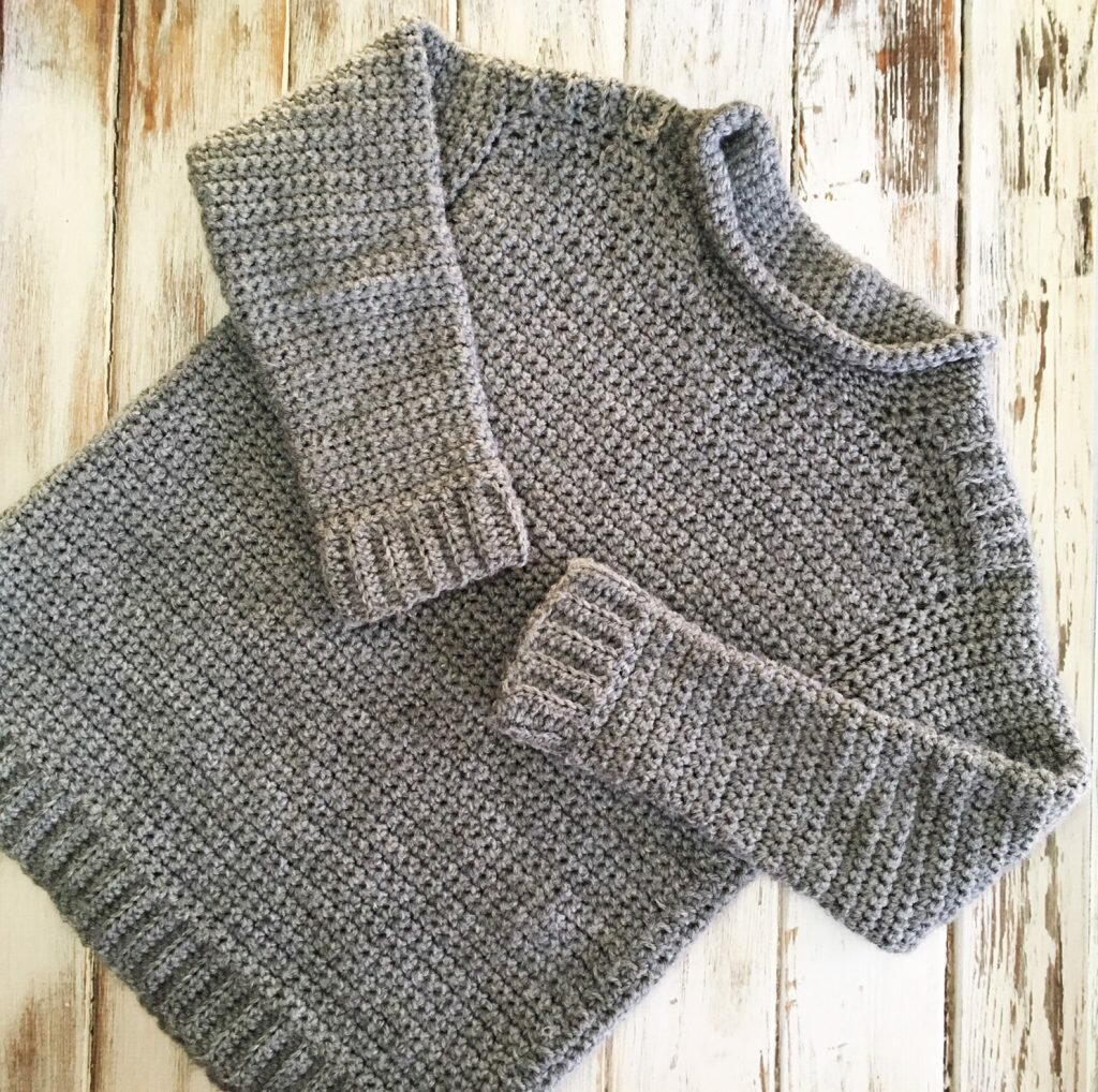 Kid's Ribbed Shoulder Sweater | FaveCrafts.com