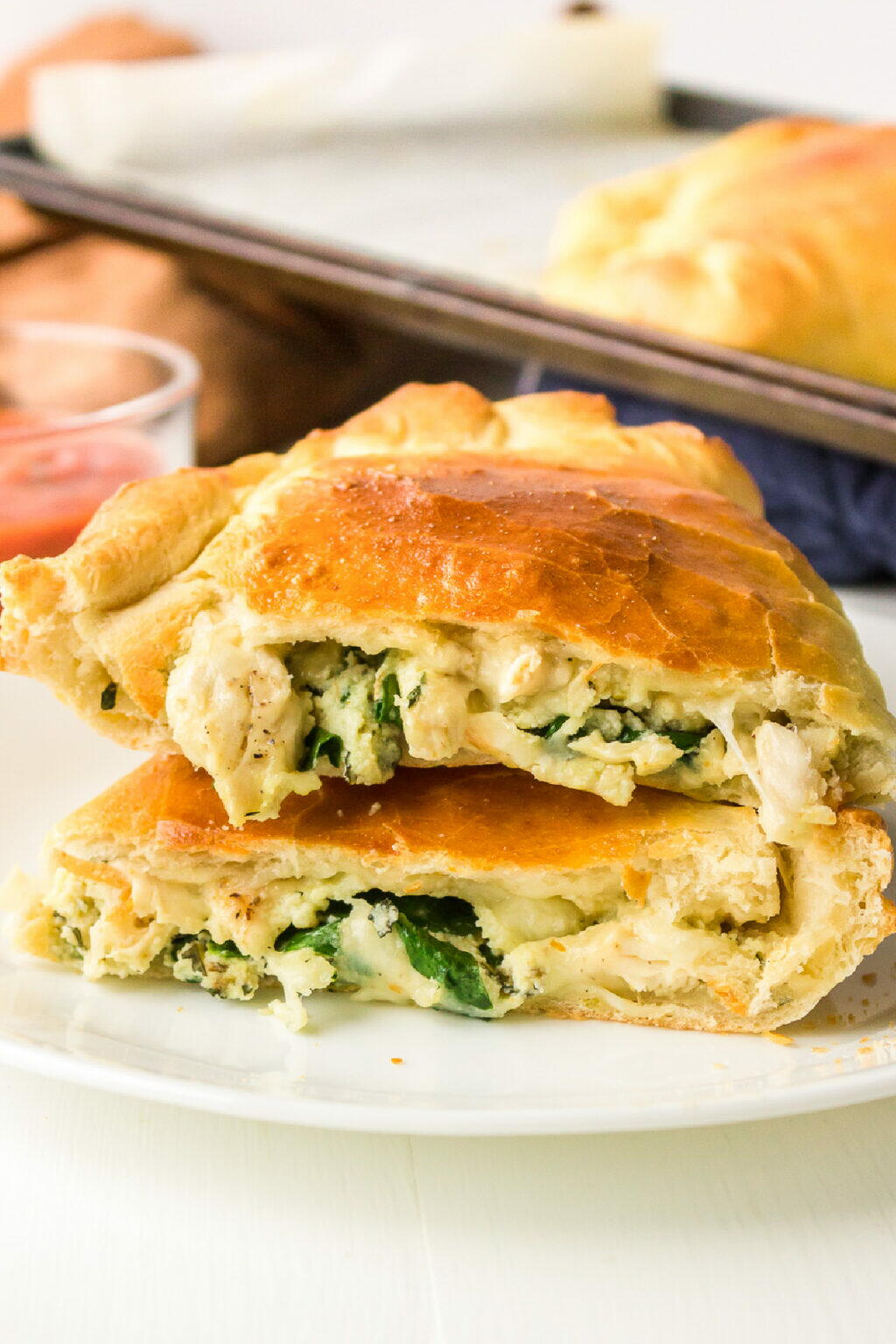 Creamy Chicken Calzone Recipe | RecipeLion.com