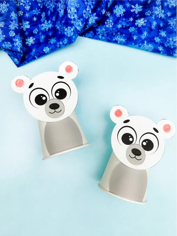 Cute Polar Bear Cup Craft | AllFreeKidsCrafts.com
