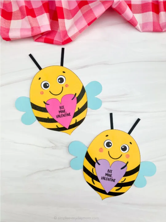 Bee Valentine Craft | AllFreeKidsCrafts.com