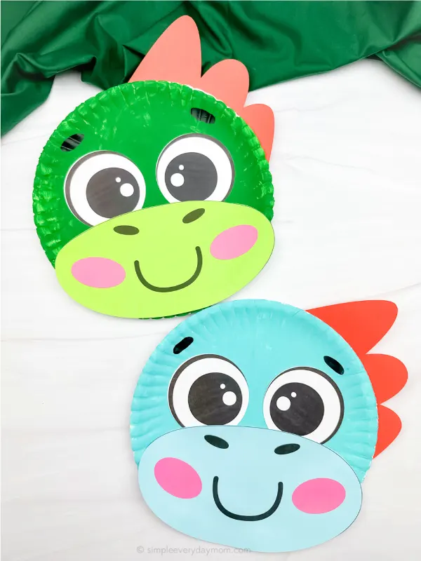Dinosaur Paper Plate Craft | AllFreeKidsCrafts.com