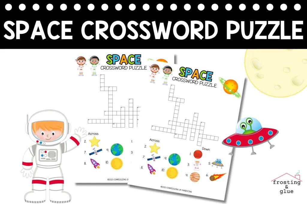Fun Space Crossword Puzzle [free Download] | AllFreeKidsCrafts.com