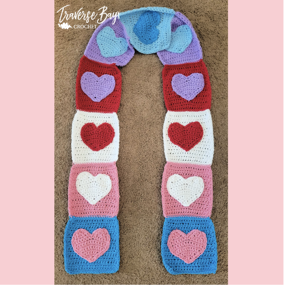 Heart Valentine Scarf | FaveCrafts.com
