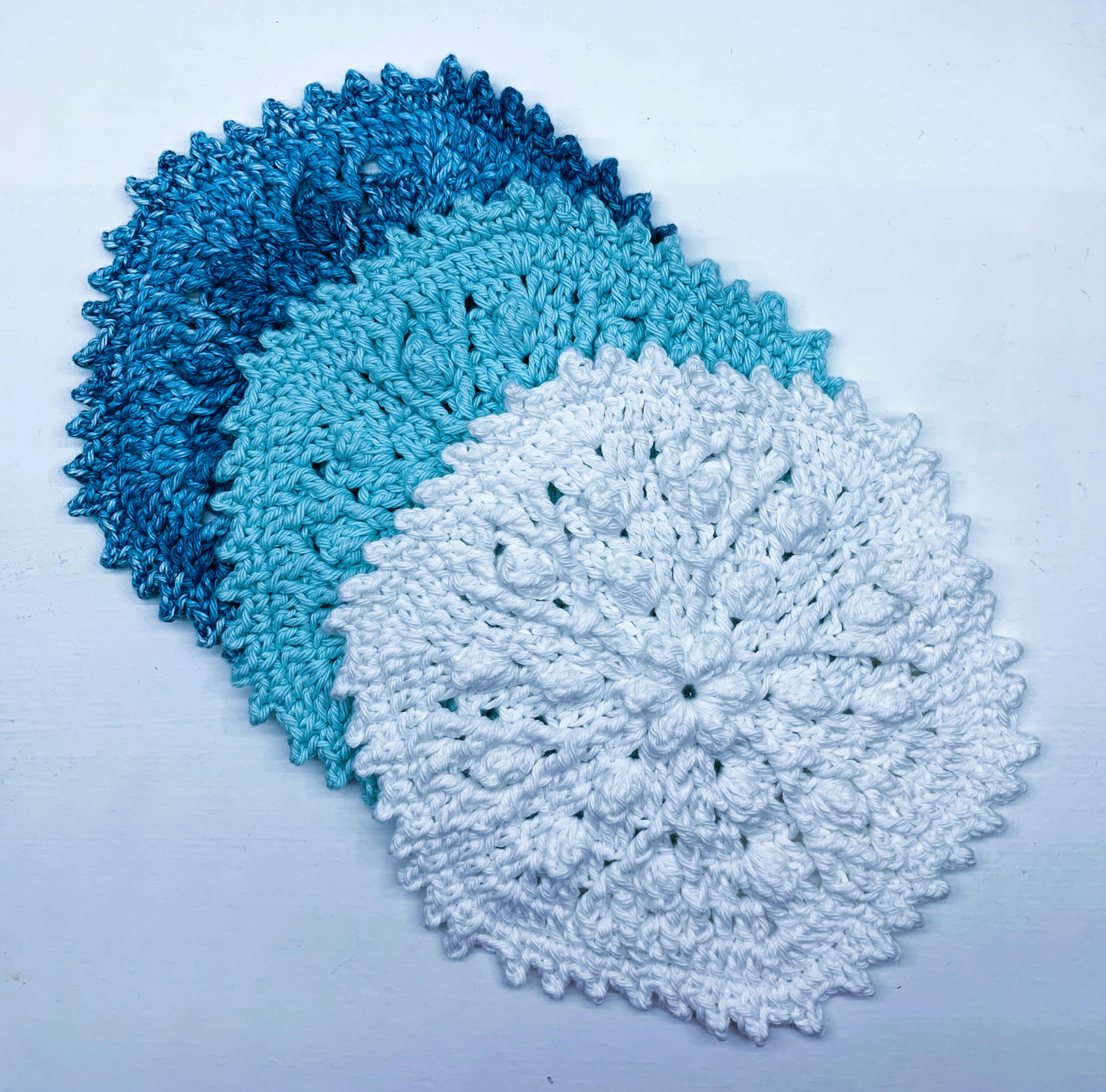 Snowflake Dishcloth | AllFreeCrochet.com