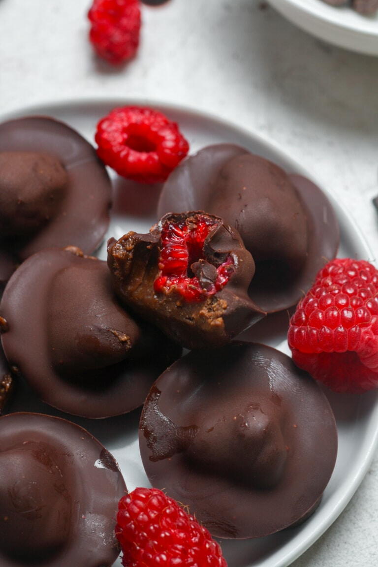 Chocolate Covered Raspberries | TheBestDessertRecipes.com