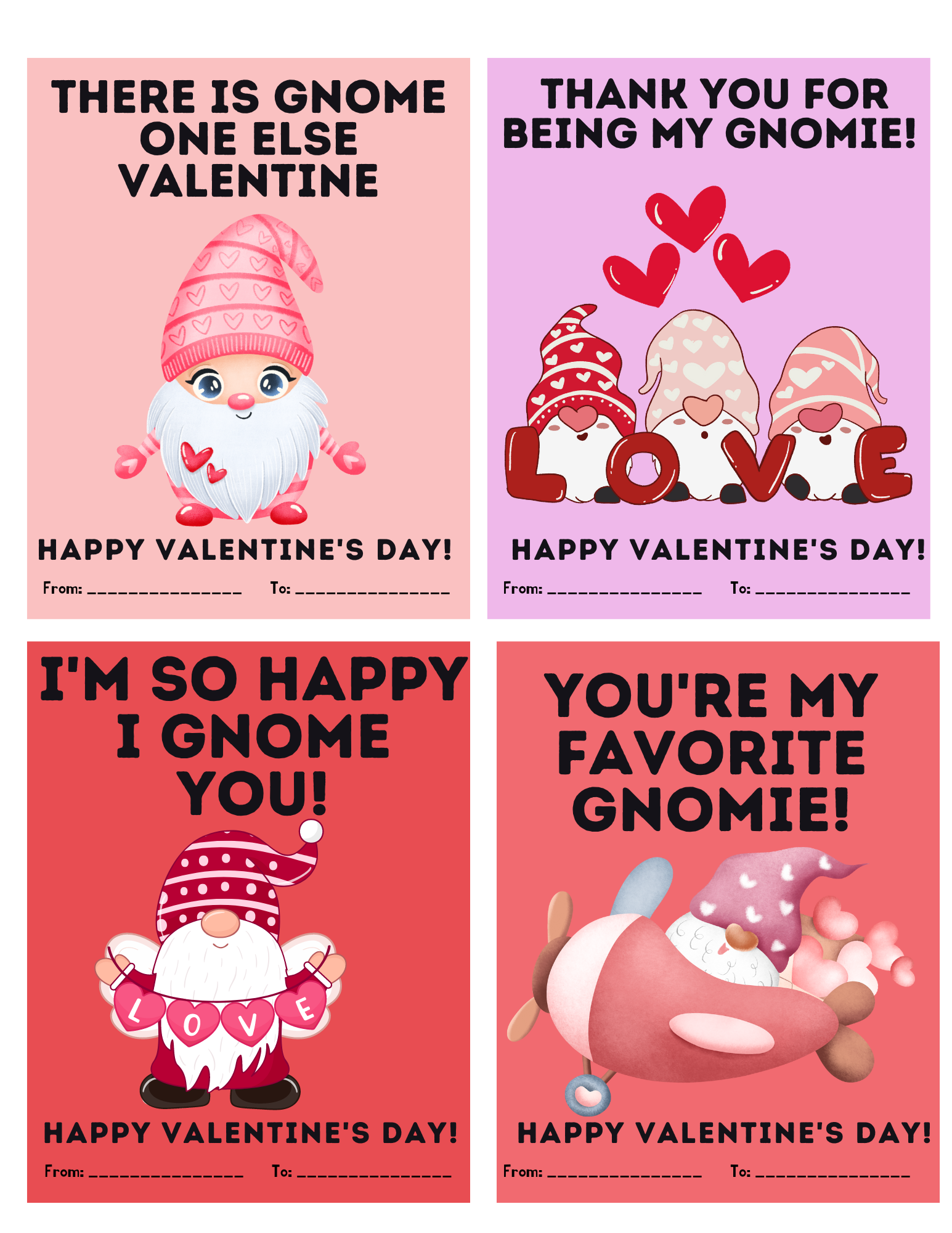 Free Printable Gnome Valentines | FaveCrafts.com
