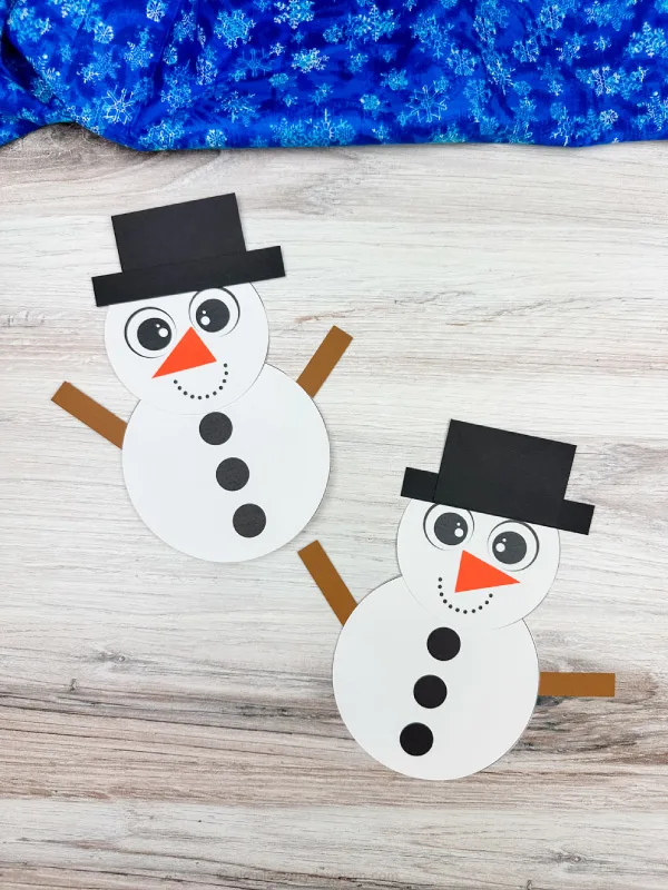 Snowman Shape Craft | AllFreeKidsCrafts.com