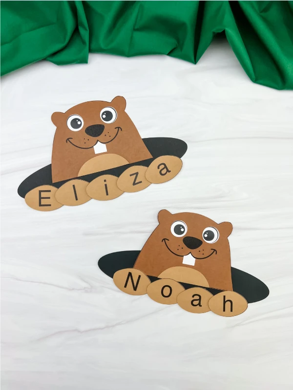 Groundhog Name Craft | AllFreeKidsCrafts.com