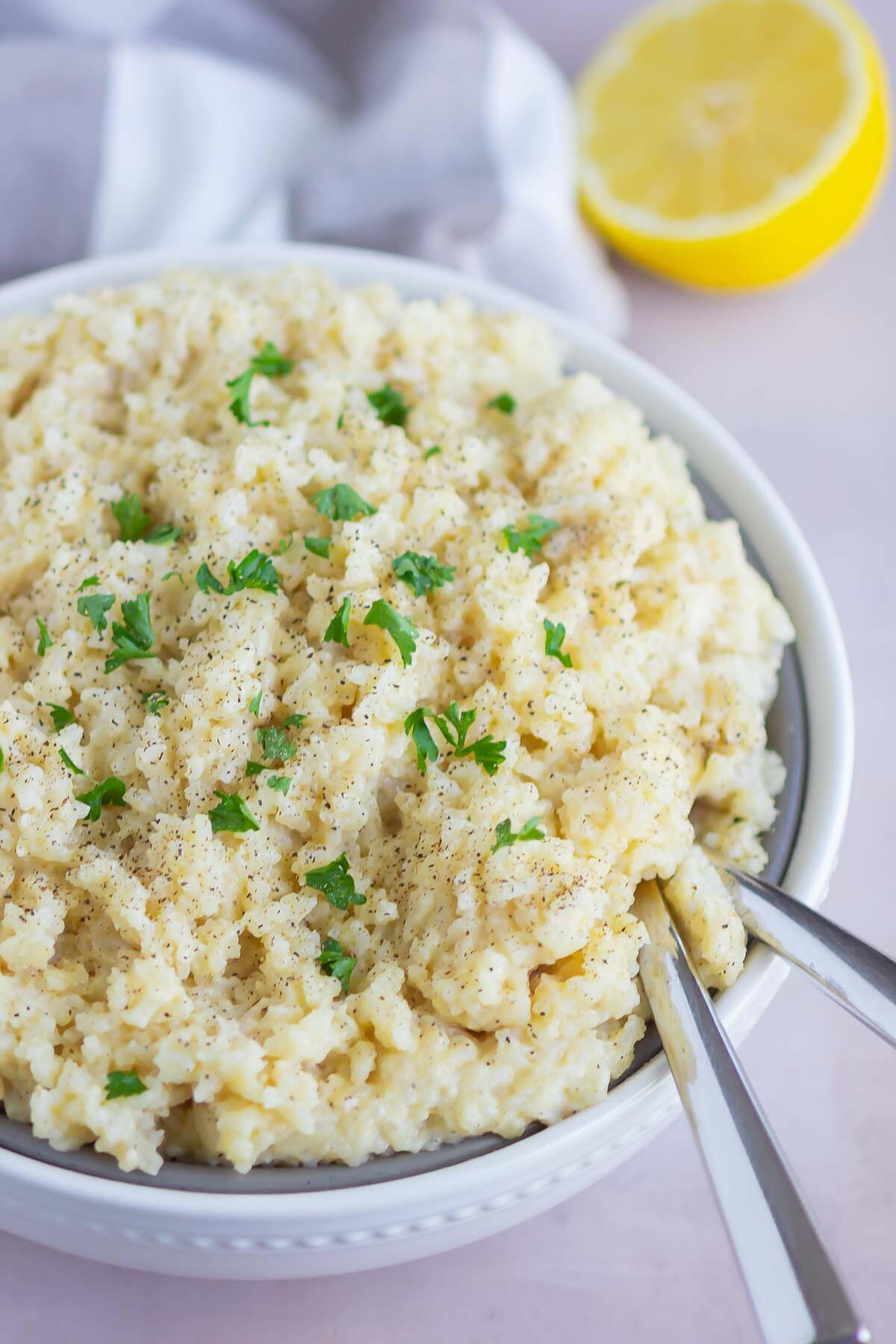 Creamy Parmesan Rice | FaveSouthernRecipes.com